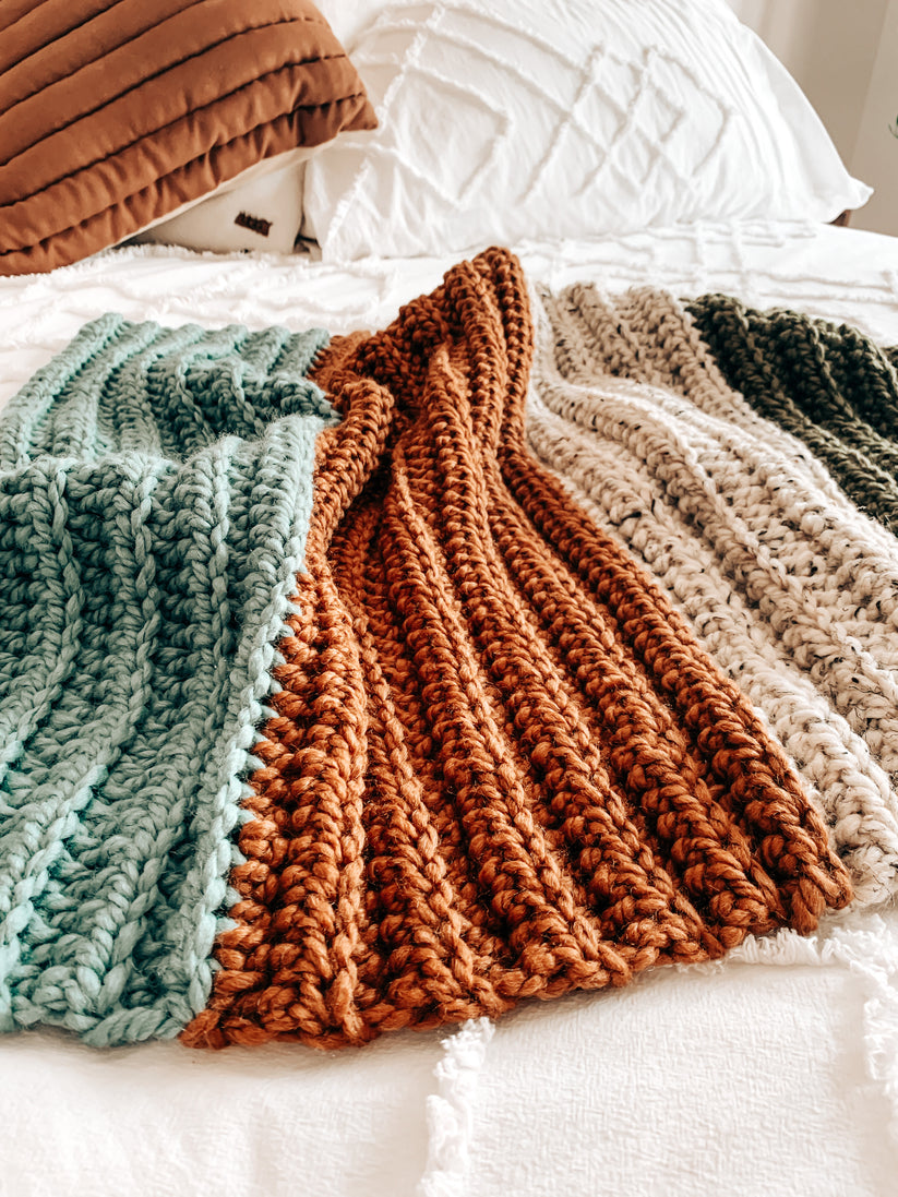 Colorblock Blanket – Crochet Pattern – CJ Dsgn