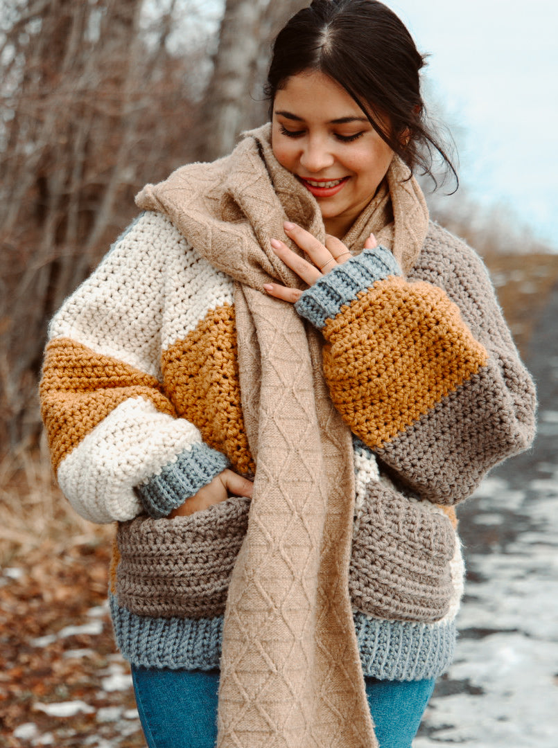 Fireside Cardigan - Crochet Pattern – CJ Dsgn
