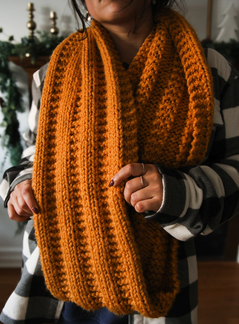 Nora Scarf - Knitting Pattern – CJ Dsgn
